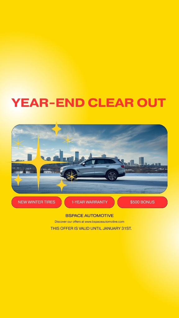 BSPACE Year-End Clear Out | New Tires, Warranty & $500 Credit Calgary ...